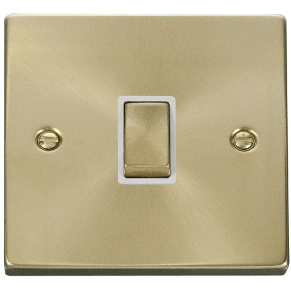 Click Deco Satin Brass 20A Double Pole Switch VPSB722WH | RS Electrical ...