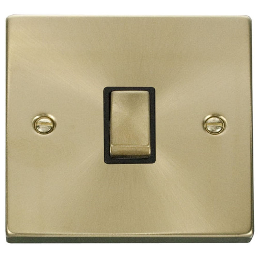 Click Deco Satin Brass 20A Double Pole Switch VPSB722BK | RS Electrical Supplies