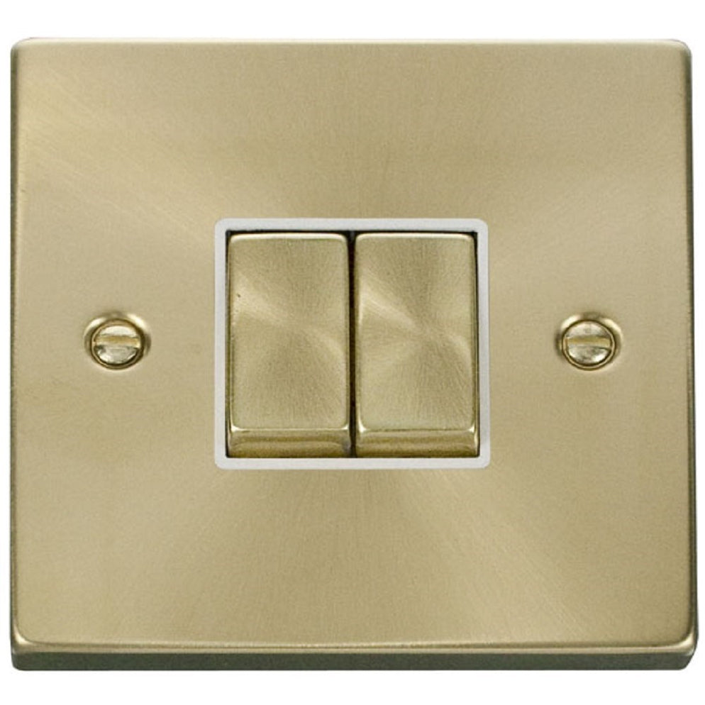Click Deco Satin Brass 2W & Intermediate Switch VPSB4125WH | RS ...