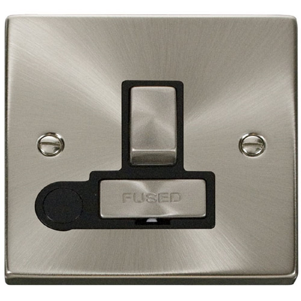 Click Deco Satin Chrome 13A Switched Spur with Flex VPSC551BK | RS ...