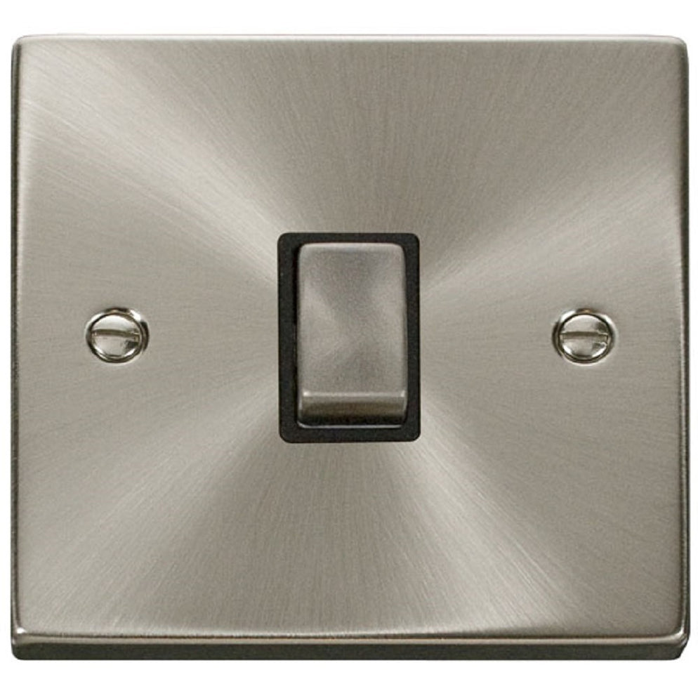 Click Deco Satin Chrome 20A Double Pole Switch VPSC722BK | RS ...