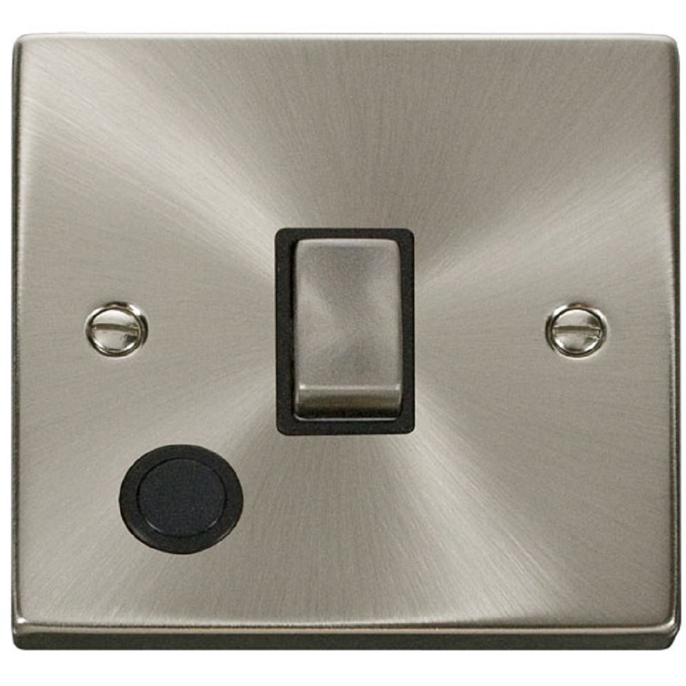 Click Deco Satin Chrome 20A Double Pole Switch with Flex VPSC522BK | RS ...