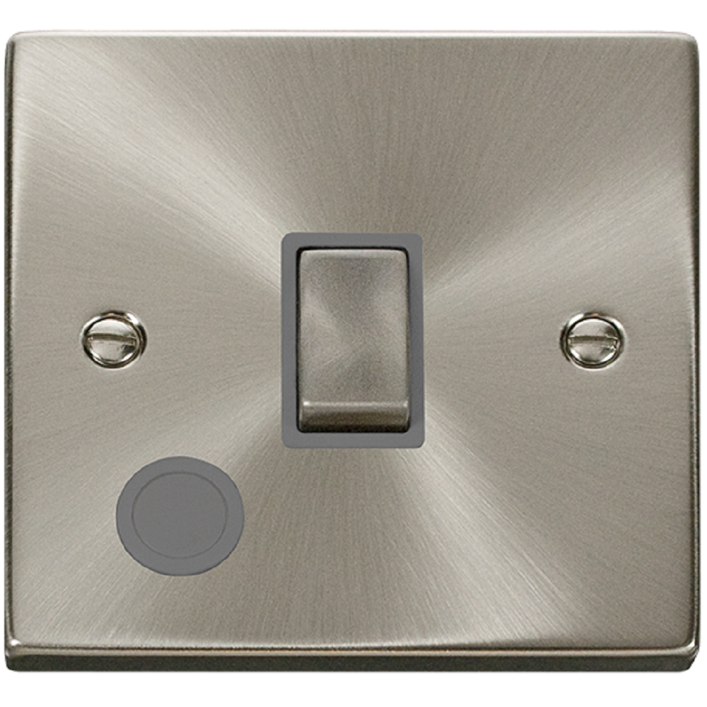 Click Deco Satin Chrome 20A Double Pole Switch with Flex VPSC522GY | RS ...