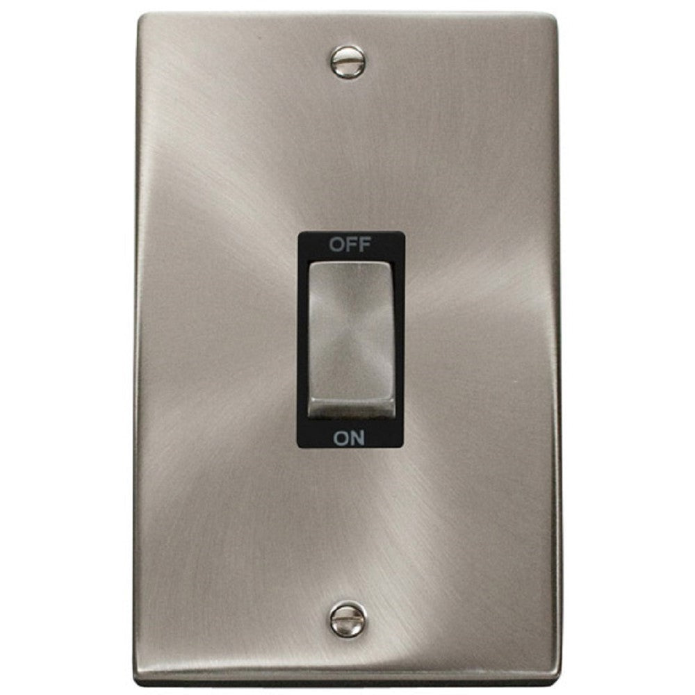Click Deco Satin Chrome 45A Cooker Switch VPSC502BK | RS Electrical ...