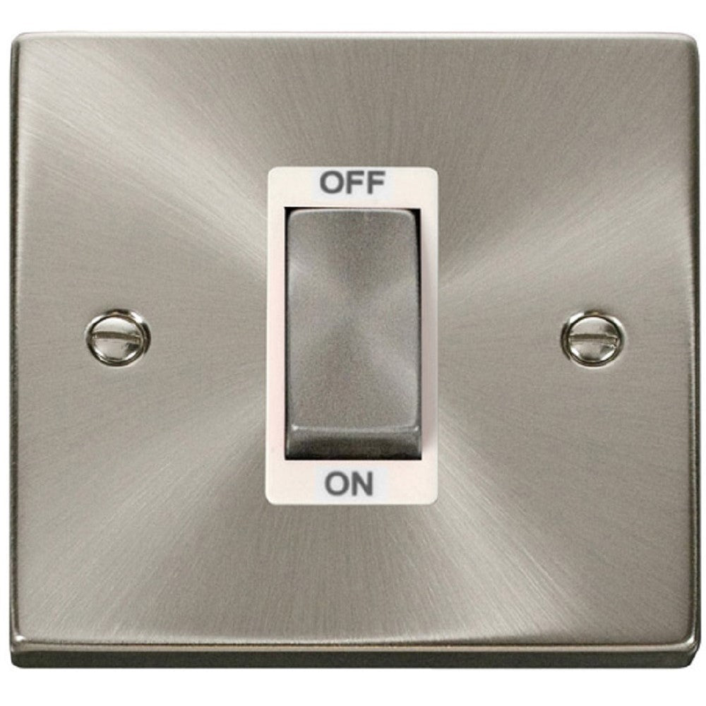 Click Deco Satin Chrome 45A Cooker Switch VPSC500WH | RS Electrical ...