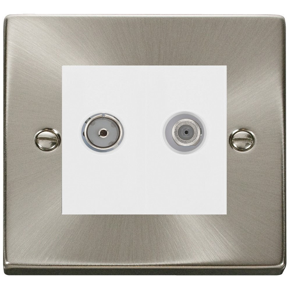 Click Deco Satin Chrome Isolated Coax & Satellite Socket VPSC157MWH ...
