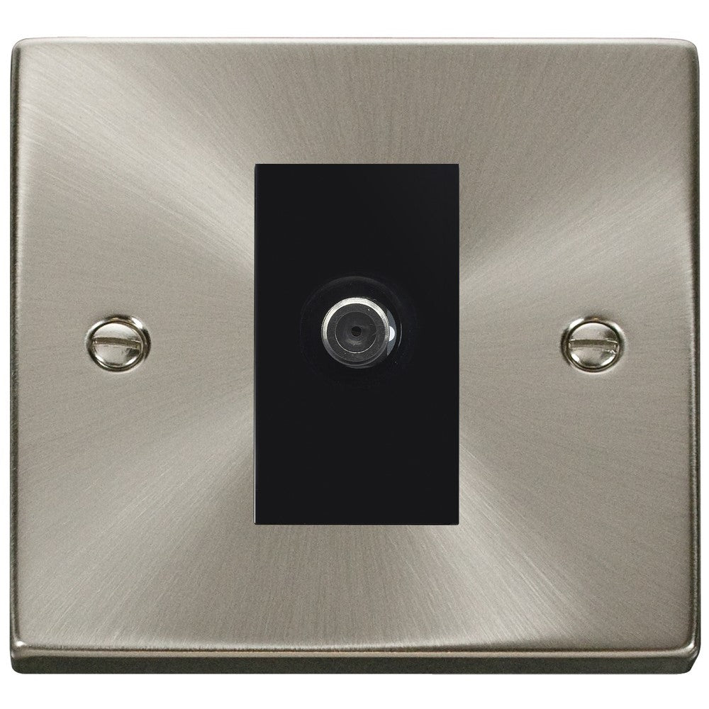 Click Deco Satin Chrome Satellite Socket VPSC156MBK | RS Electrical ...