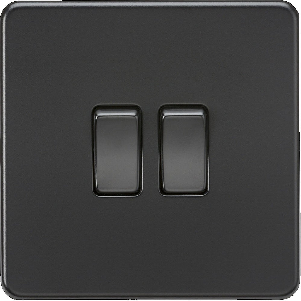 Knightsbridge Screwless Matt Black Switches & Sockets | RS Electrical ...