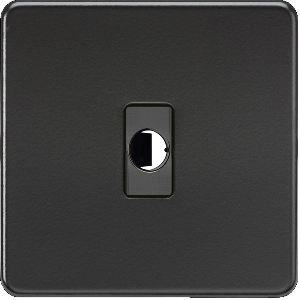 Knightsbridge Screwless Matt Black Flex Outlet SFFLEXMBB | RS ...