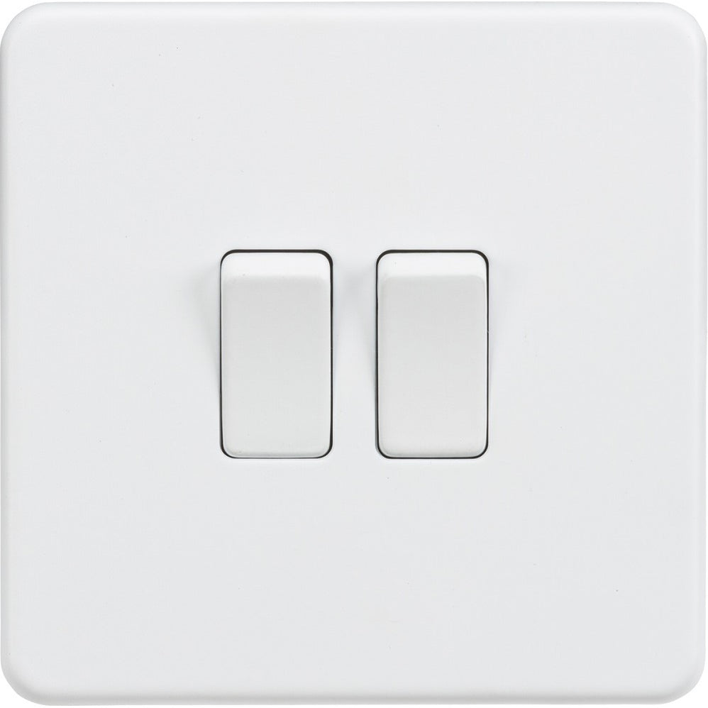 Knightsbridge Screwless Matt White Switches & Sockets | RS Electrical ...