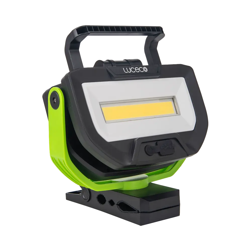 Luceco 30W Twin Panel LED Clamp Worklight LILC250G65 | RS Electrical Supplies