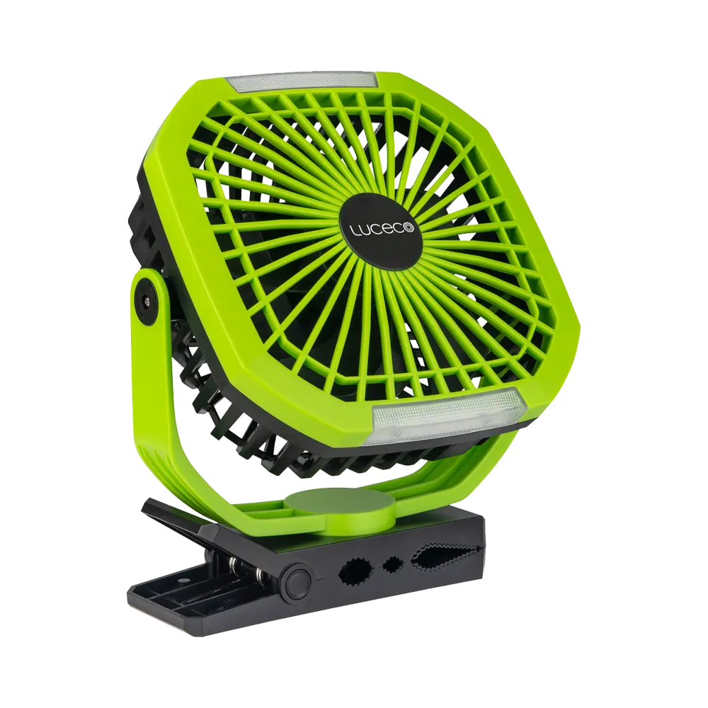 Luceco 10W Magnetic Clamp Fan Work Light LILFL25G65 | RS Electrical ...
