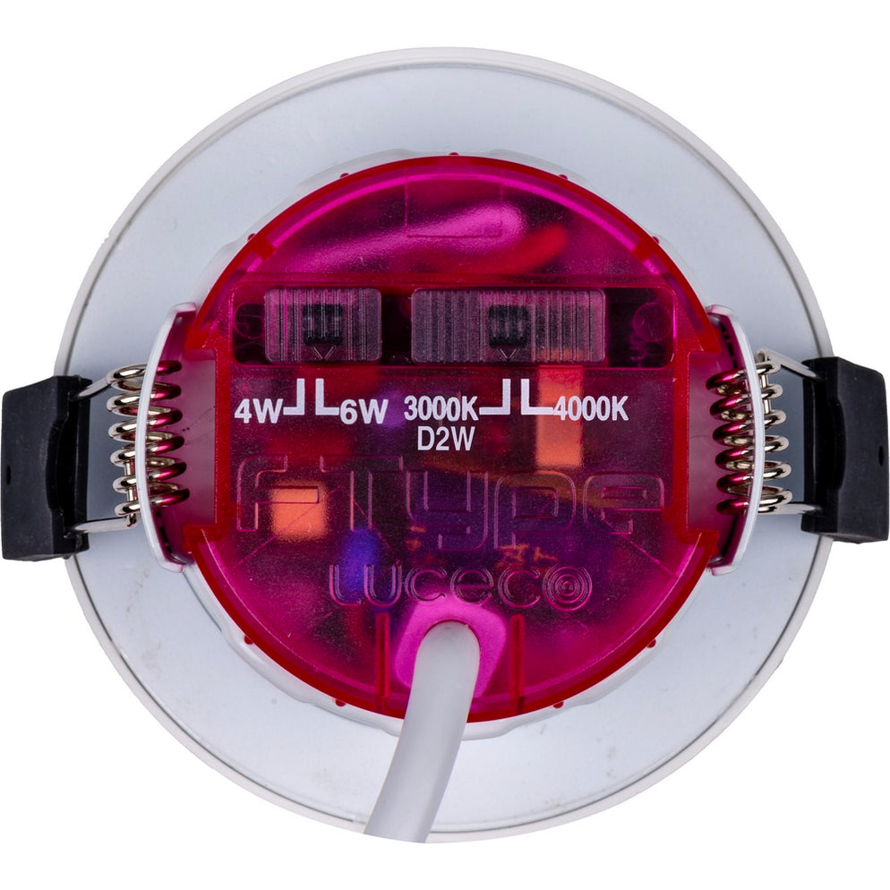 Luceco FType Elite Adjustable Fire Rated Downlight Dim-2-Warm PTA6WD2W ...