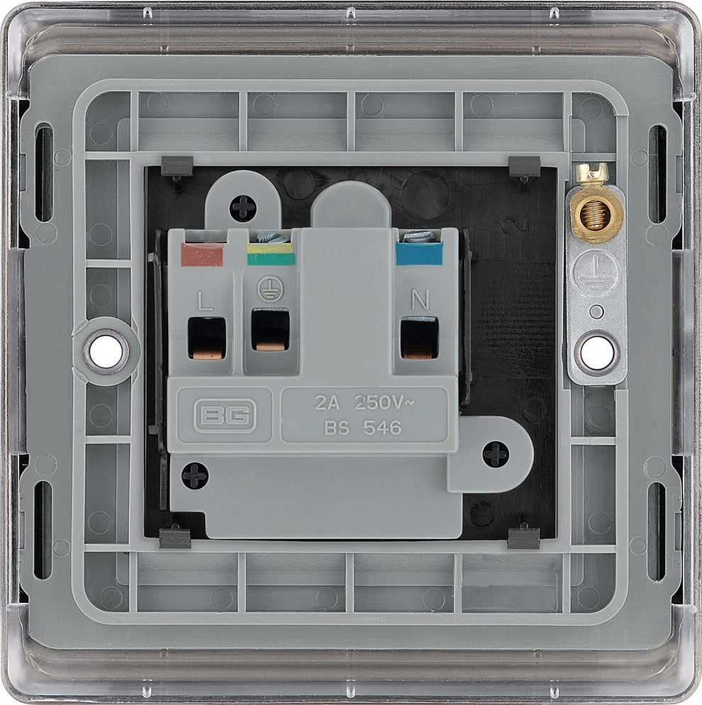 BG Nexus Metal Black Nickel 2A Unswitched Socket NBN28B | RS Electrical ...