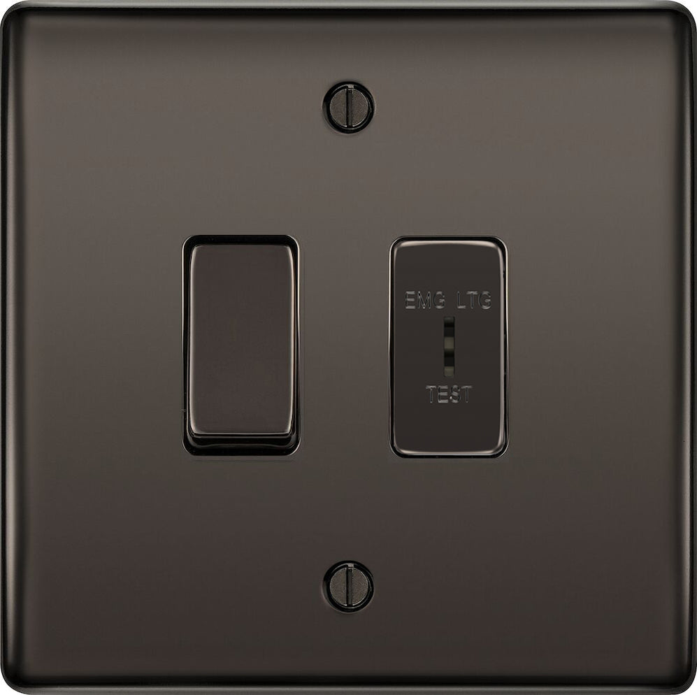 BG Nexus Metal Black Nickel 2W & Emergency Key Switch NBN42EL | RS ...