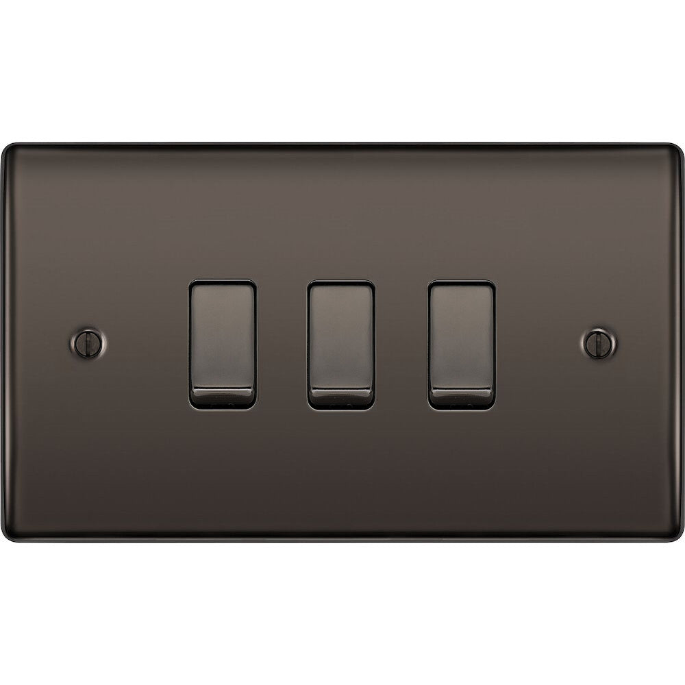 BG Nexus Metal Black Nickel 3G Intermediate Combination Switch | RS ...