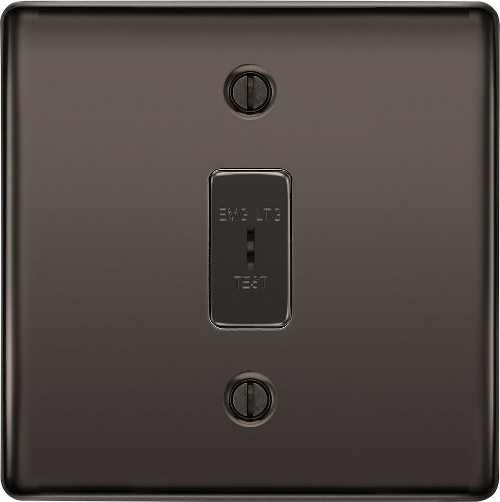 BG Nexus Metal Black Nickel Emergency Key Switch NBN12EL | RS ...