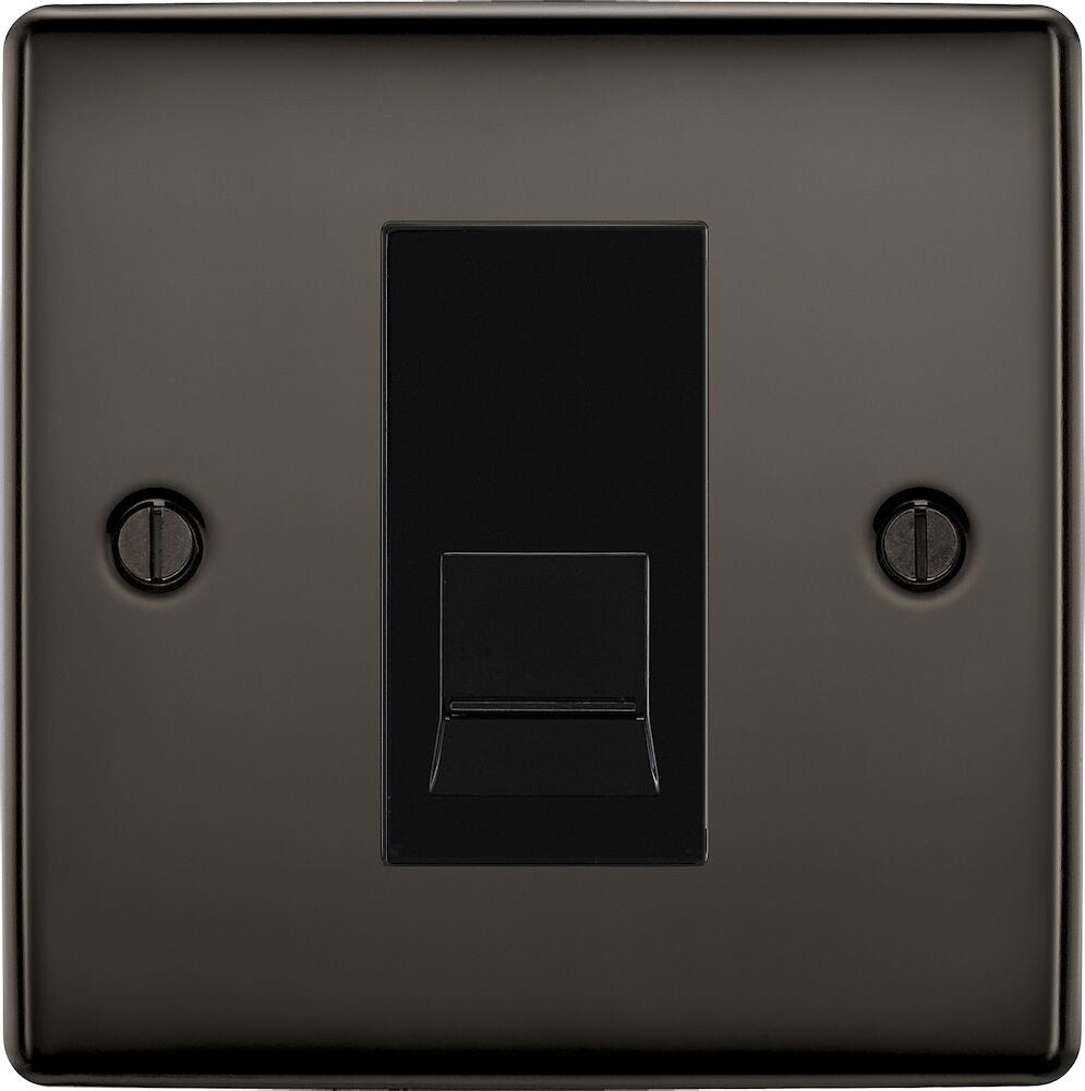 BG Nexus Metal Black Nickel Secondary Telephone Socket NBNBTS1B | RS ...