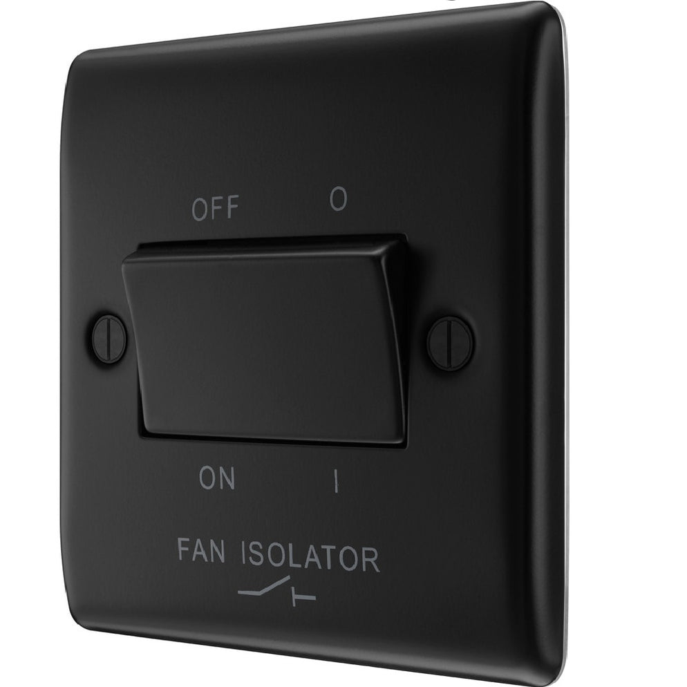 BG Nexus Metal Matt Black Fan Isolator Switch NFB15 | RS Electrical ...