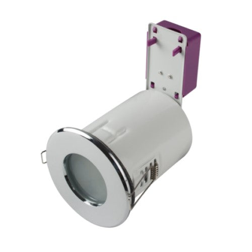 Robus Starling 50W Fire Rated Shower Downlight Bright Chrome RSF20165 ...