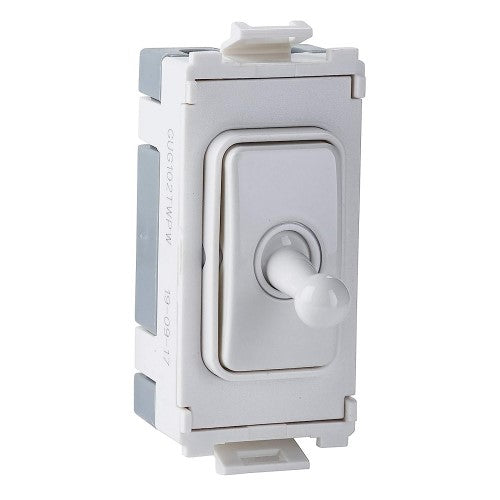 Schneider Ultimate White Metal 2 Way Toggle Grid Module GUG102TWPW | RS ...