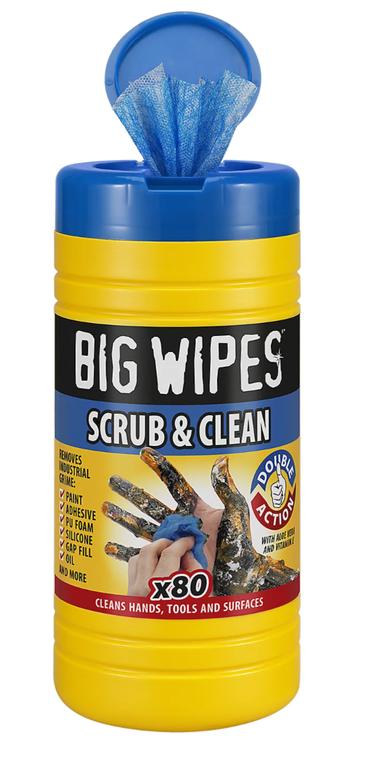 Big Wipes Scrub & clean Unscented Wipes | RS Electrical Supplies