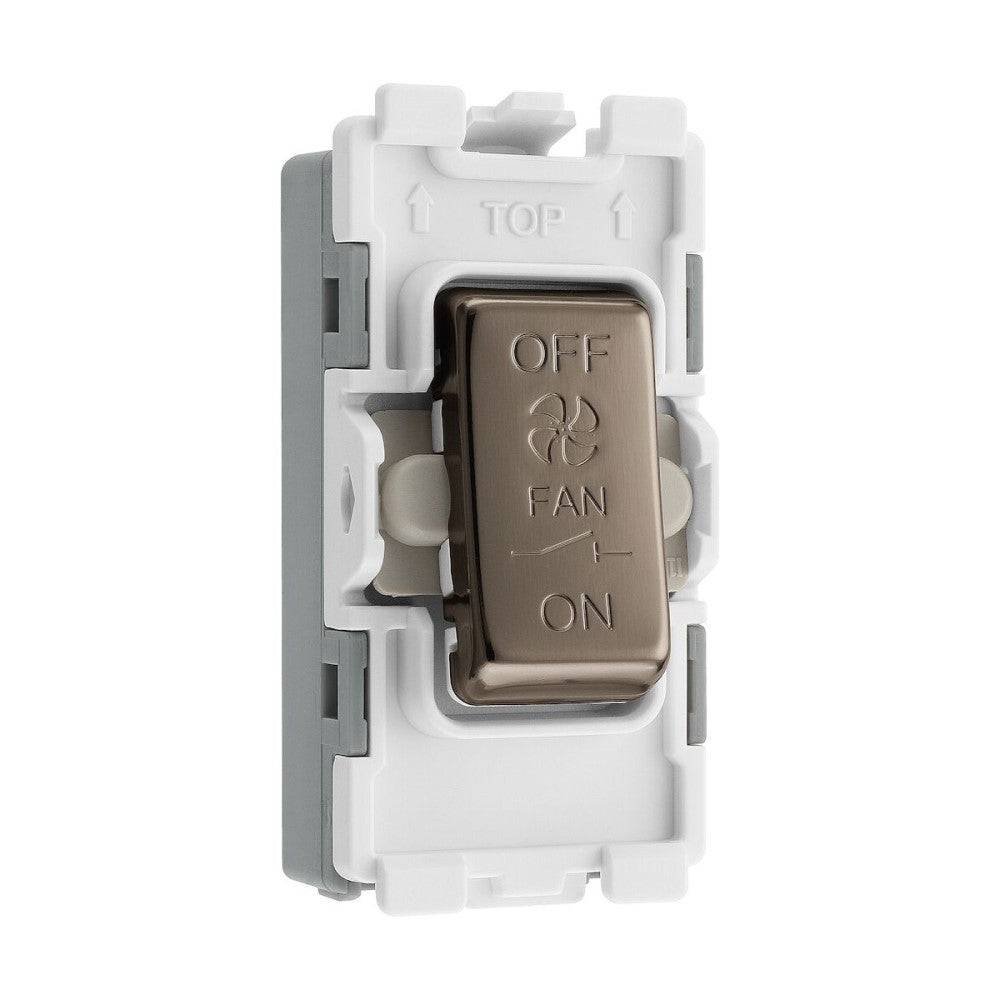 BG Black Nickel 10A 3 Pole Fan Isolator Grid Switch RBN15 | RS ...