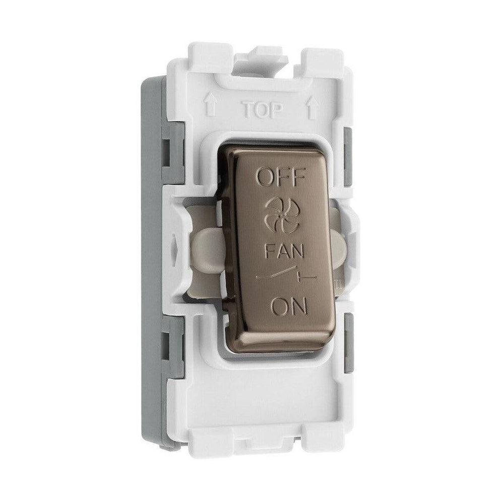 BG Black Nickel 10A 3 Pole Fan Isolator Grid Switch RBN15 | RS ...
