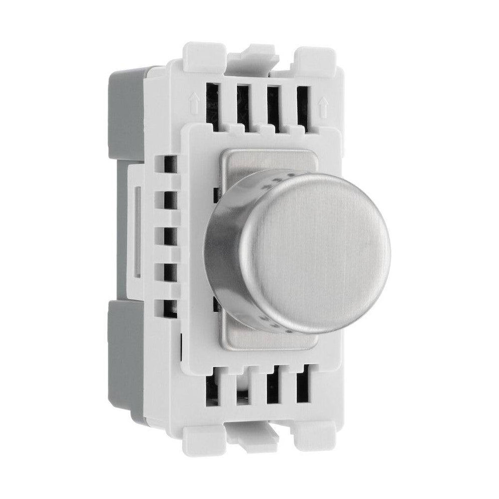 BG Brushed Steel Dimmer Grid Switch RBSDLT | RS Electrical Supplies