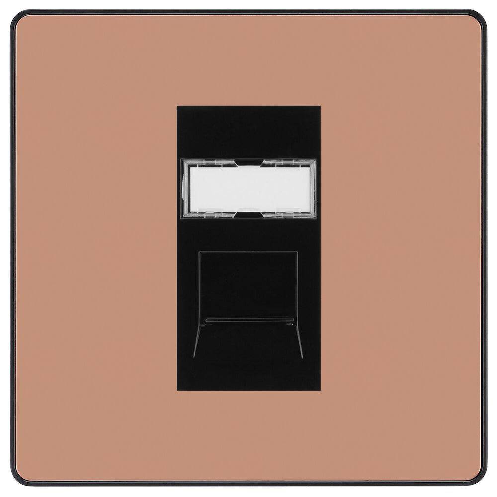 BG Evolve Polished Copper RJ45 Cat5E Data Outlet PCDCPRJ451B | RS ...