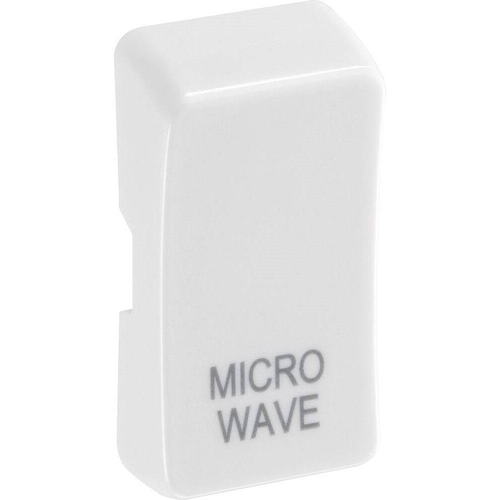 BG White Moulded PVC Engraved Microwave Grid Rocker Cap RRMWW| RS ...