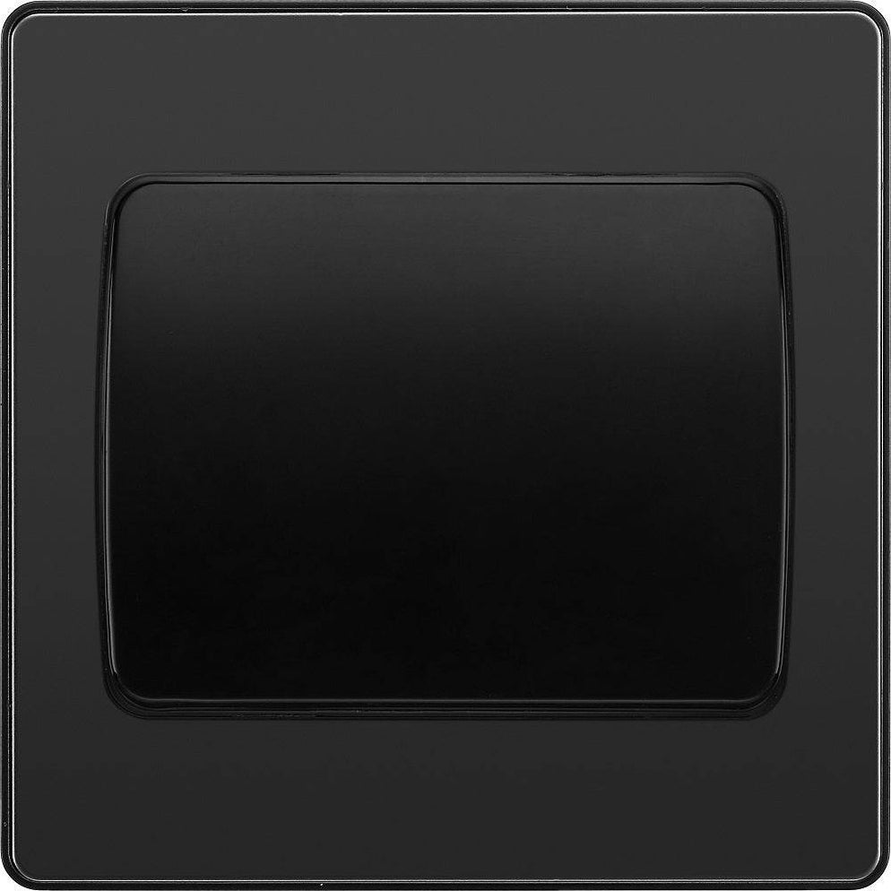 BG Evolve Black Chrome 1G 2W Wide Rocker Light Switch PCDBC12WB | RS ...