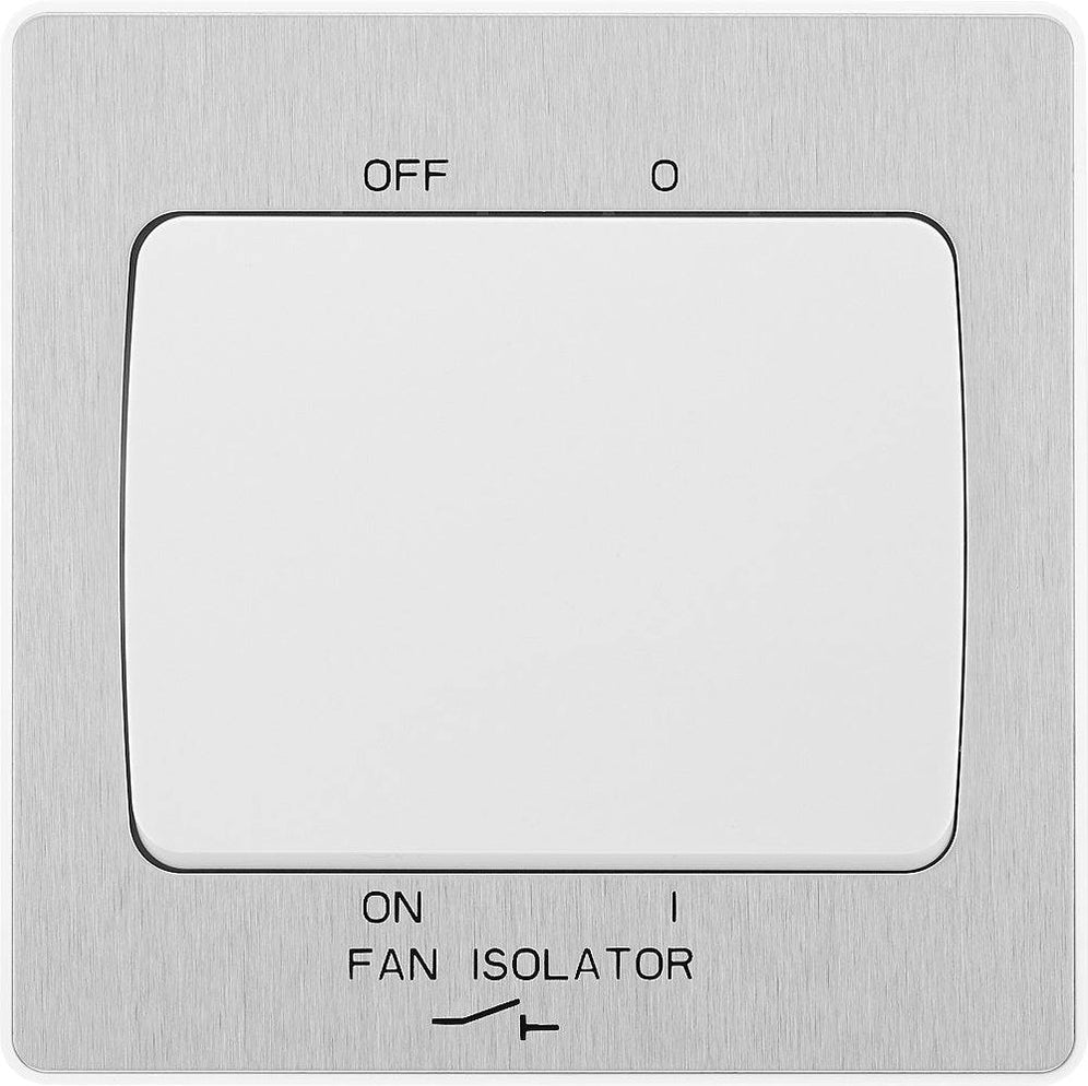 BG Evolve Brushed Steel 10A Fan Isolator Switch PCDBS15W | RS ...