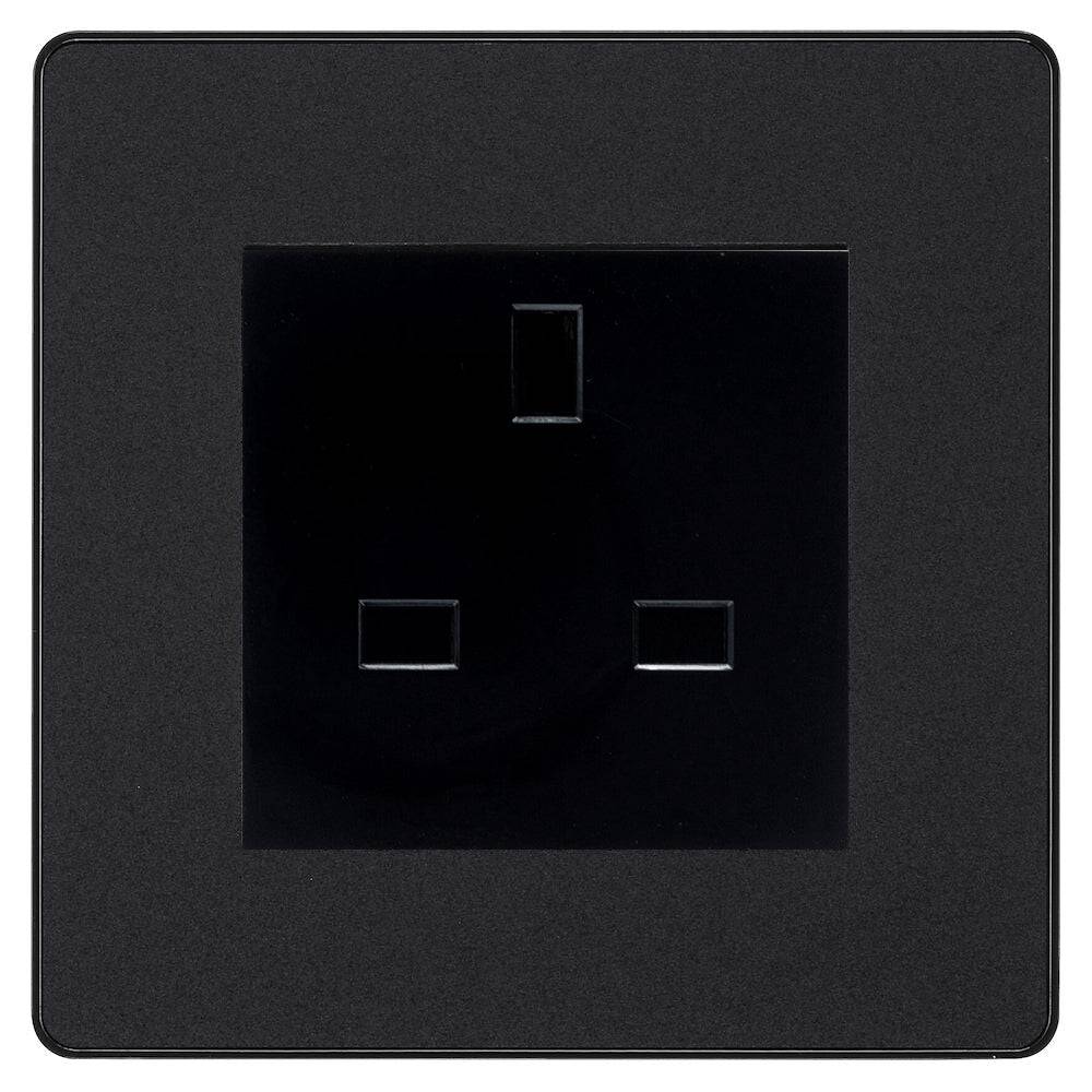 BG Evolve Matt Black 13A Unswitched Socket PCDMB13AUSSB | RS Electrical ...