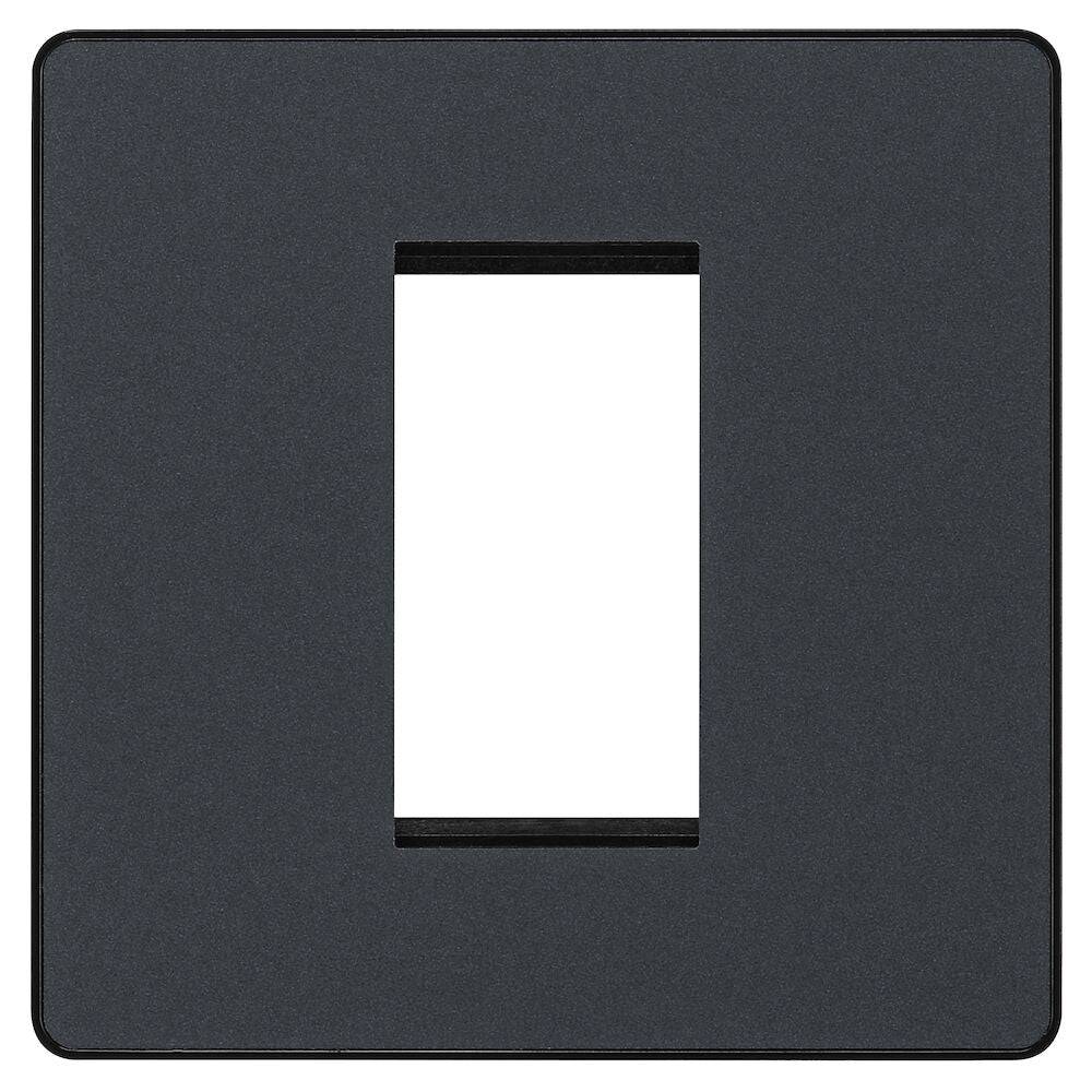 BG Evolve Matt Grey 1G Euro Module Plate PCDMGEMS1B | RS Electrical ...