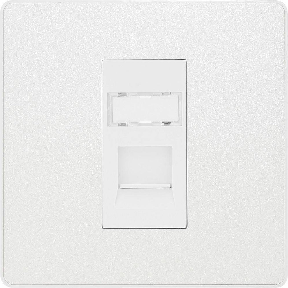 BG Evolve Pearl White RJ45 Cat6 Data Outlet PCDCLRJ4516W | RS ...