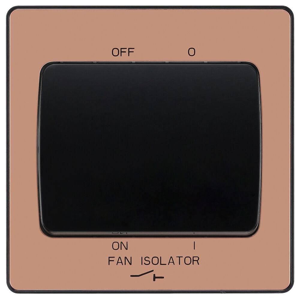 BG Evolve Polished Copper 10A Fan Isolator Switch PCDCP15B | RS ...