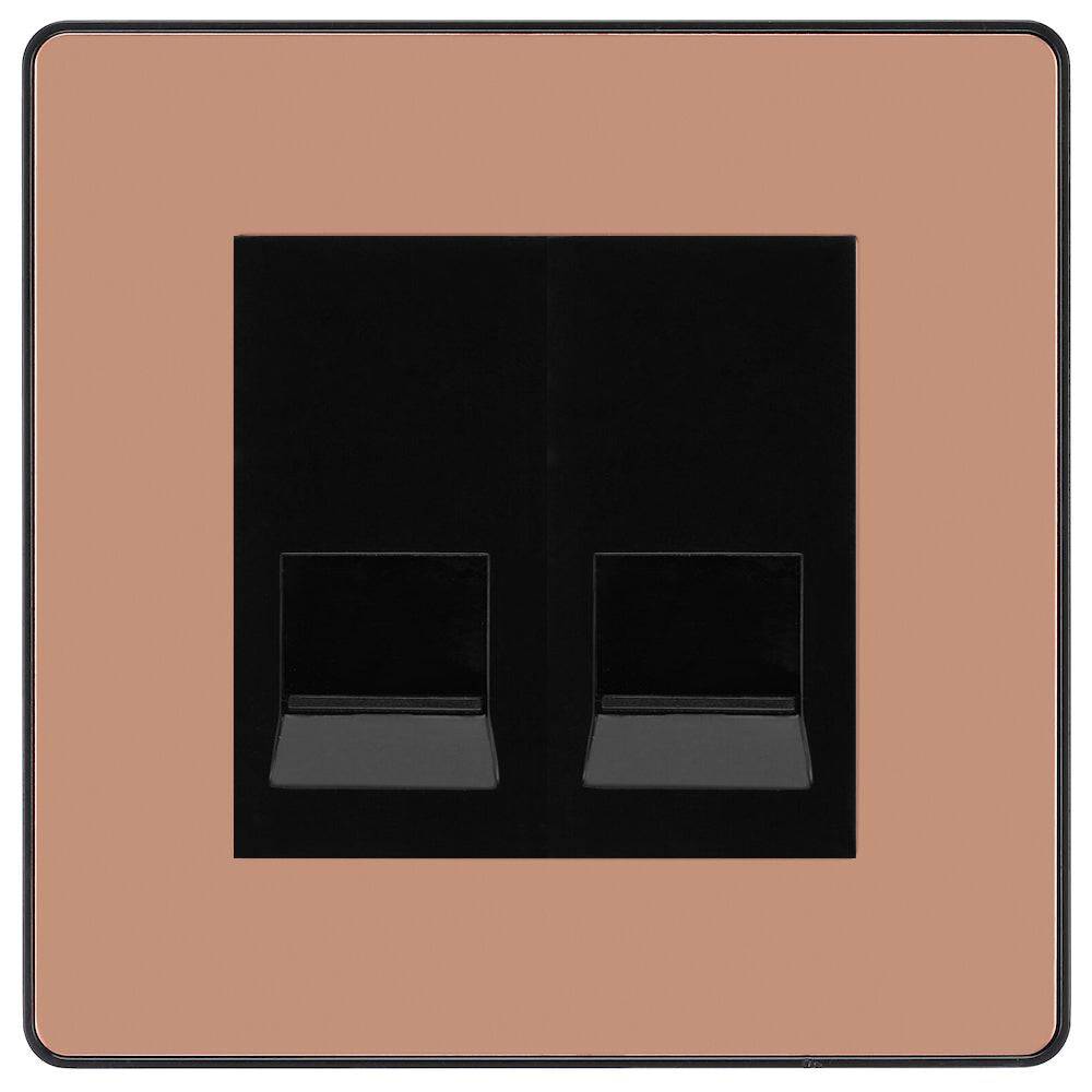 BG Evolve Polished Copper Secondary Telephone Socket PCDCPBTS1B | RS ...
