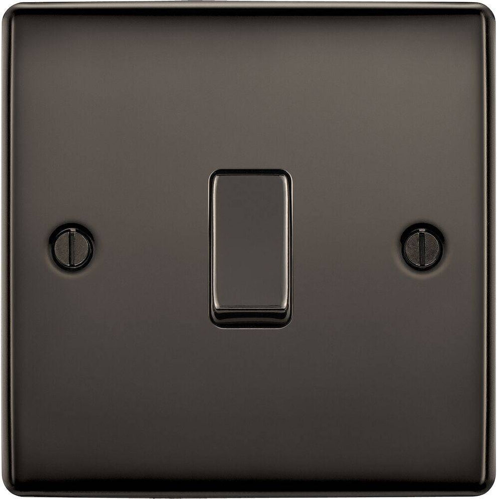 BG Nexus Metal Black Nickel Intermediate Light Switch NBN13 | RS ...