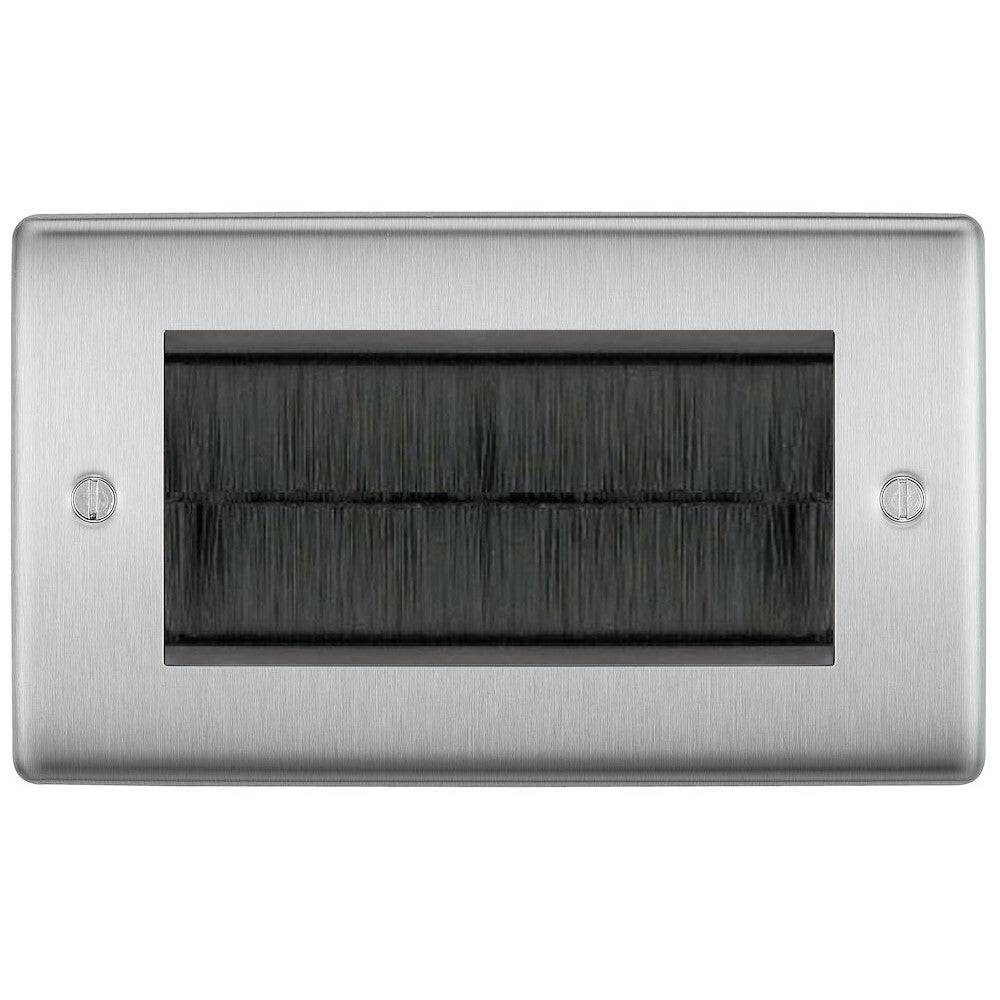 BG Nexus Metal Brushed Steel 4G Cable Brush Outlet NBSEMR4BR | RS ...