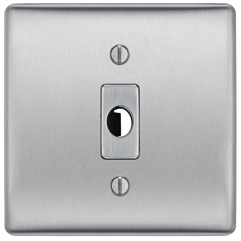 BG Nexus Metal Brushed Steel Flex Outlet NBSFLEX | RS Electrical Supplies