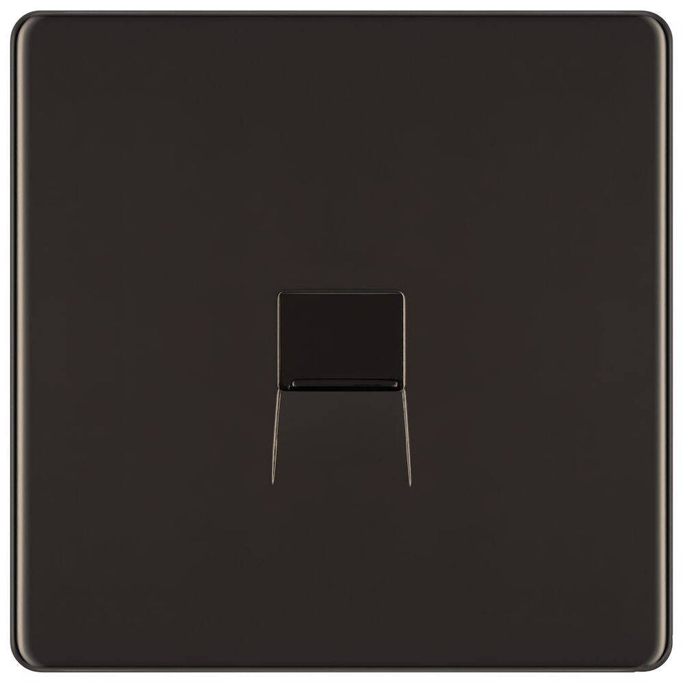 BG Nexus Screwless Black Nickel Master Telephone Socket FBNBTM1 | RS ...