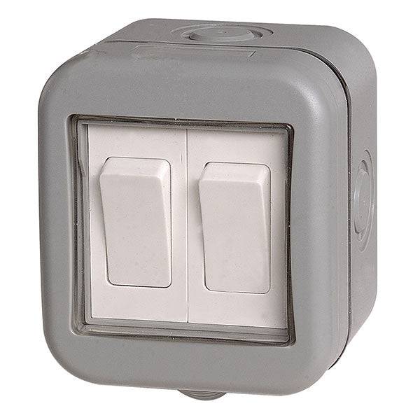 BG Weatherproof 2G 2W Light Switch IP55 WPB42 | RS Electrical Supplies