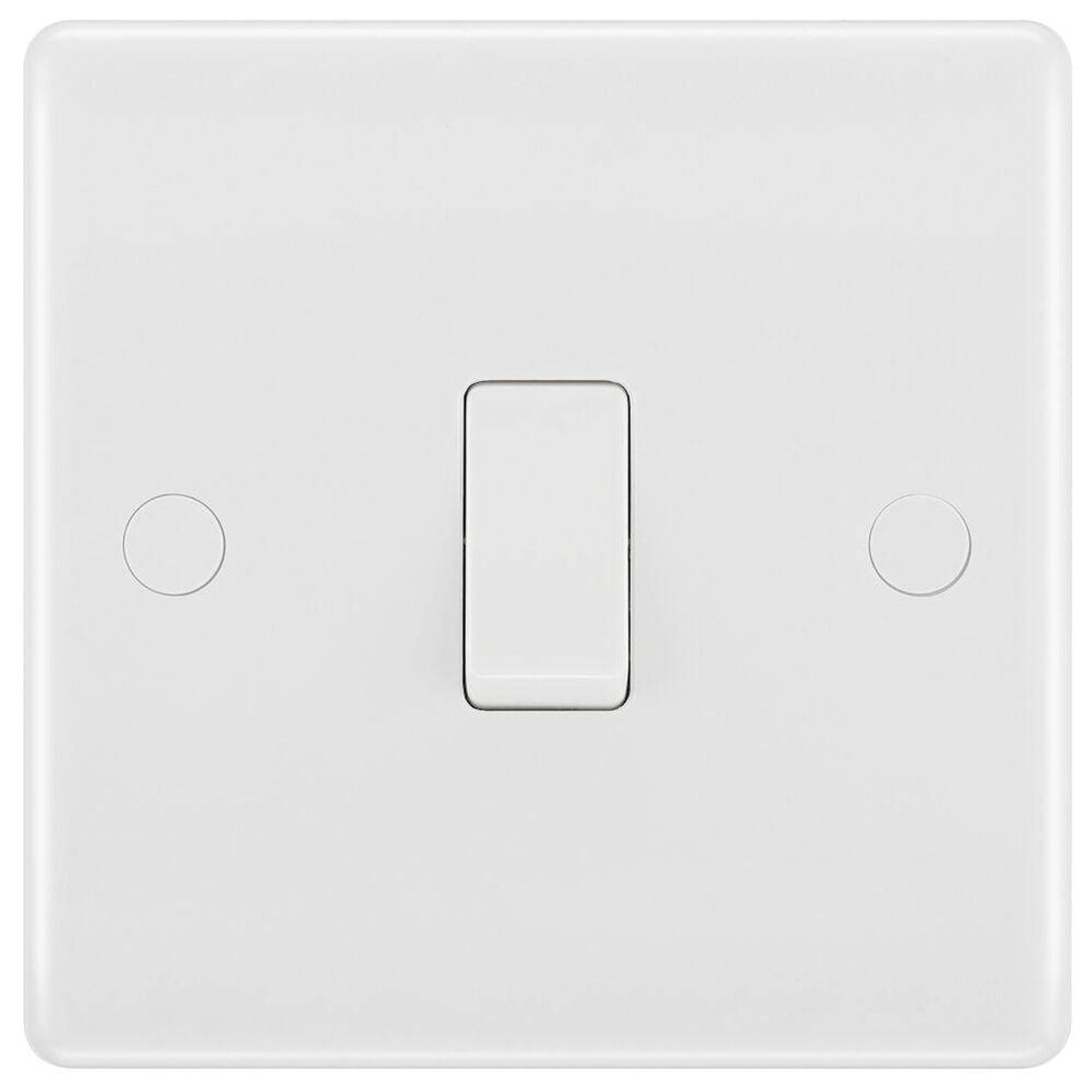 BG White Moulded 1G 2W Light Switch 812 | RS Electrical Supplies