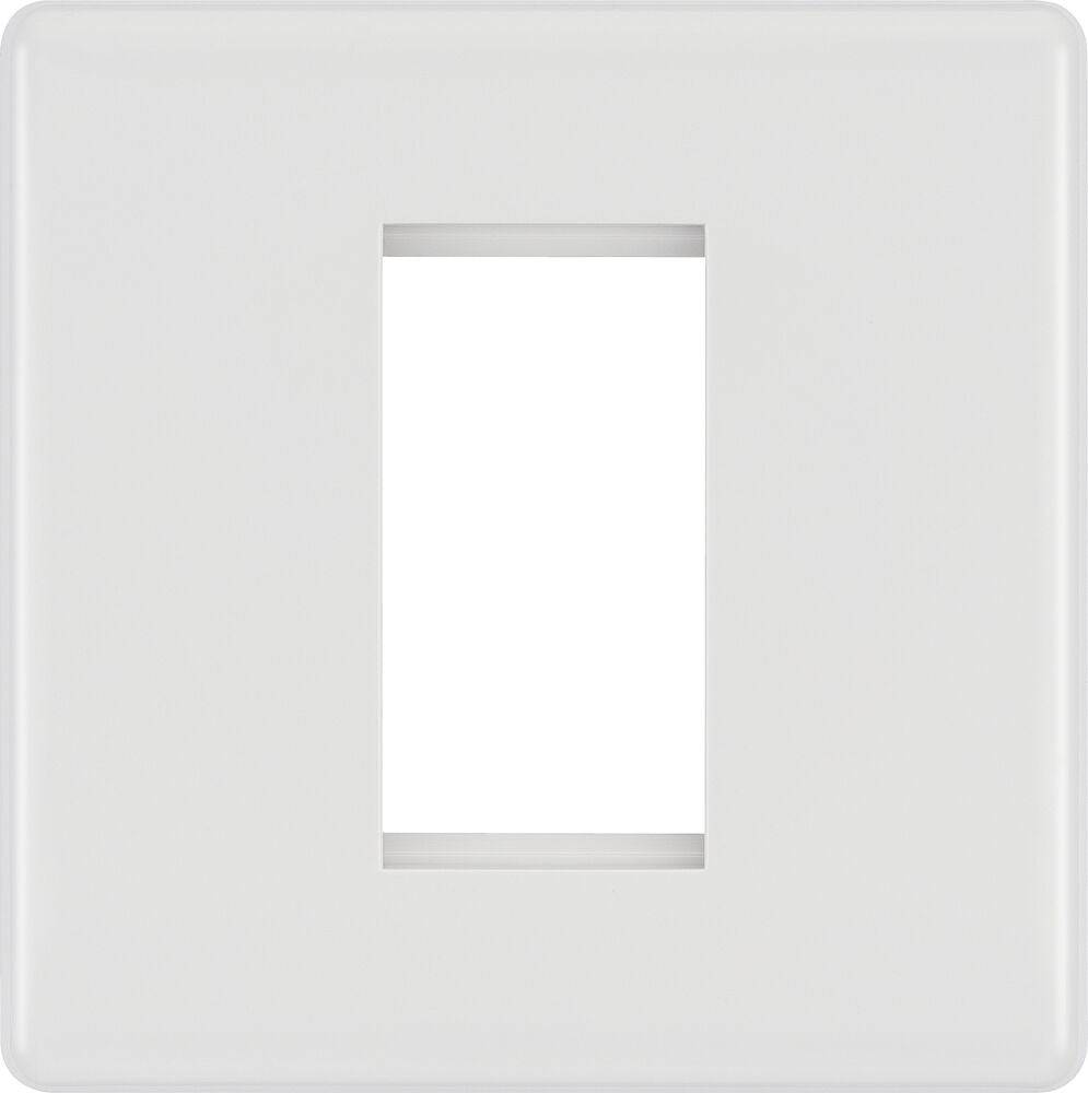 BG White Moulded 1G Euro Plate 8EMS1 | RS Electrical Supplies