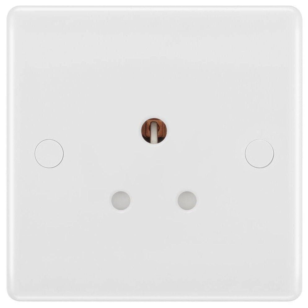 BG White Moulded 5A Unswitched Single Socket 829S | RS Electrical Supplies
