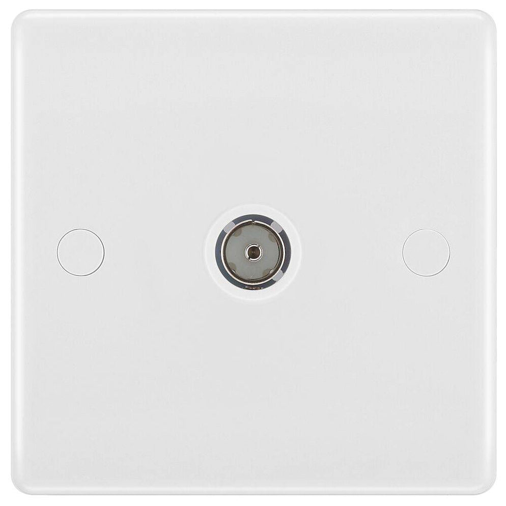 BG White Moulded Isolated Co-axial Socket 862 | RS Electrical Supplies