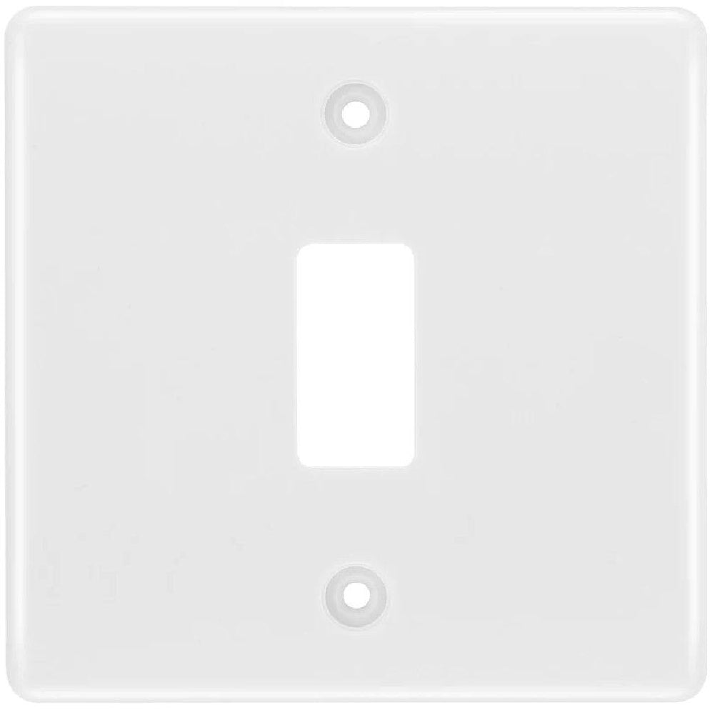 BG Moulded White PVC 1G Grid Plate R81 | RS Electrical Supplies