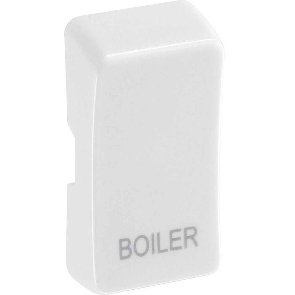 BG White Moulded PVC Engraved Boiler Grid Rocker Cap RRBLW| RS ...