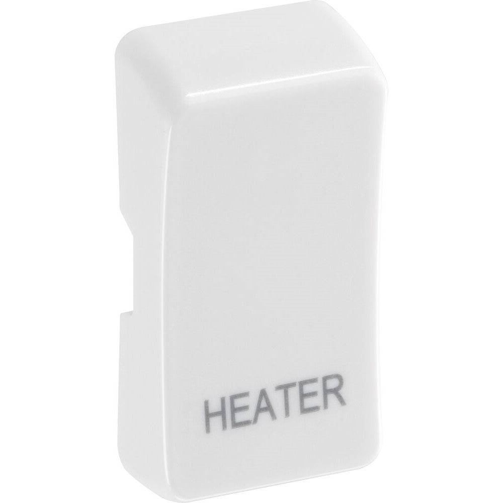 BG White Moulded PVC Engraved Heater Grid Rocker Cap RRHTW| RS ...